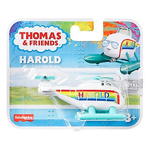 THOMAS & FRIENDS Fisher-Price GYV67 Rainbow Harold Push-Along Toy Helicopter for Preschool Kids Ages 3 Years and Up, Multicolor, 4.0 cm*4.0 cm*8.5 cm