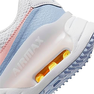 Nike Women's W Air Max System Trainers, White/Pink Bloom-Cobalt BL, 7