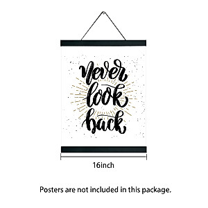 Magnetic Poster Hanger Frame In black 3 pack, 16x24 16x20 16x16 Poster Frame Wooden Magnetic Hanging Kit for Walls Map Canvas Artwork