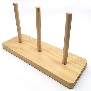 GeekHouse Wooden Stacking Rings for Toddlers, Rainbow Stacker for Kids, Early Learning Toys for Boys and Girls