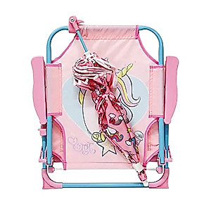 Idea Nuova Kids Outdoor Beach Chair with Umbrella, JoJo Siwa