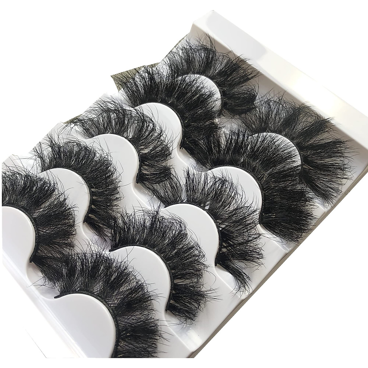 Gmagictobo Lashes False Eyelashes Fluffy Dramatic 3D Faux Mink Lashes Pack Long Thick Volume Soft Strips Fake Eye Lashes 5 Pairs Multipack