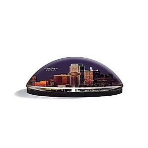 Fridge Magnet America USA Dallas Skyline Glass Magnets for Refrigerator Souvenirs Cute Crystal Magnet Decor for Whiteboard Office Home Gift