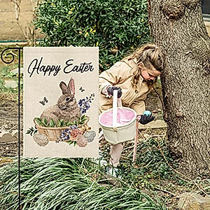 Garden Flags for All Seasons 8 Pack Double Sided Garden Flag for Outdoor Decor 12 x 18 inch American Flag Garden Flag Easter Garden Flag Spring Garden Flag