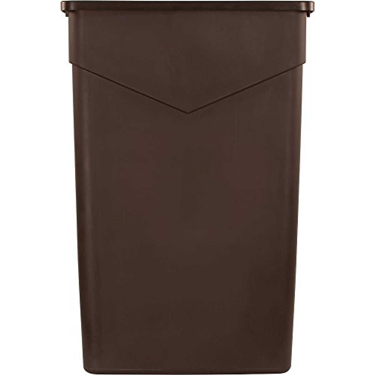 Carlisle FoodService Products 34202369 TrimLine Rectangle Waste Container Trash Can Only, 23 Gallon, Dark Brown