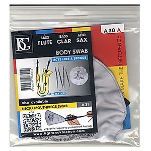 BG(0002698761) BG-A30A Instrument Swab for Alto Sax & Bass Clarinet Saxophone Cleaning and Care Product (A30A)