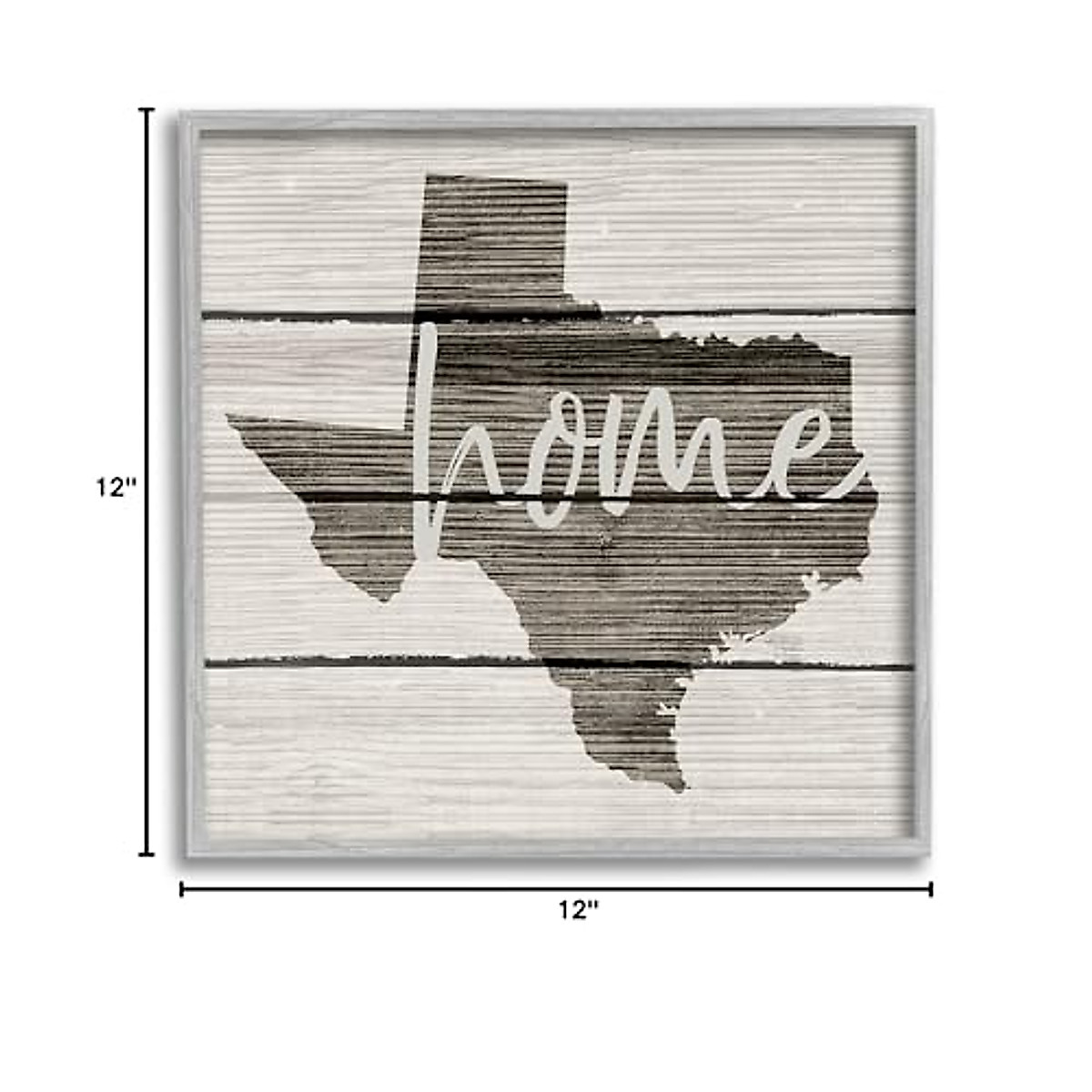 Stupell Industries Texas Home Typography Map