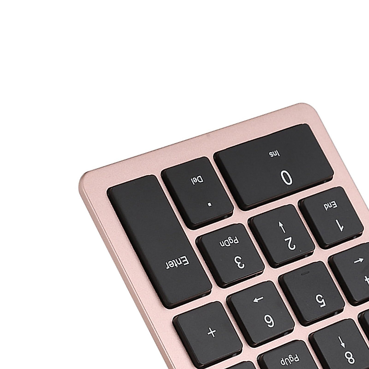 22 Keys Numeric Keypad, Number Pads BT Number Pad 22 Keys BT Number Pad for Laptop Pc Desktop Notebook (Rose Gold)