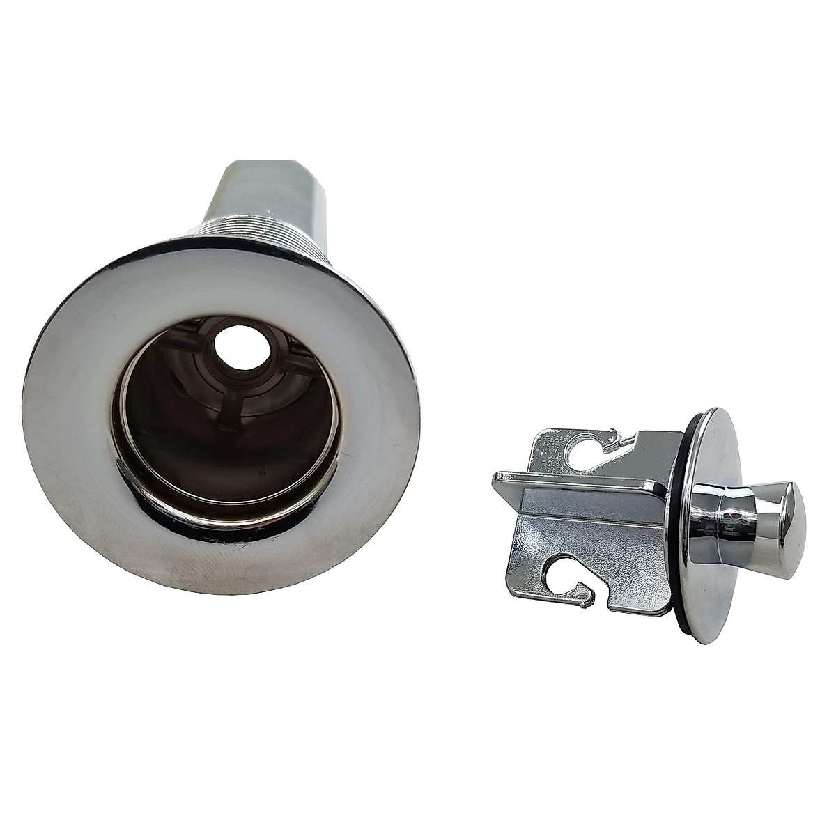 1 1/4" Plastic Sink Drain for RV Bathroom Hand Sink Chrome Color