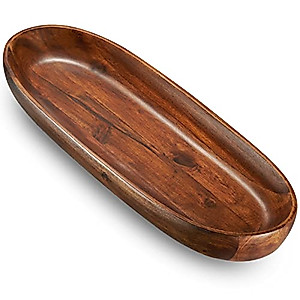 Table Concept Serving Tray, Wooden Serving Tray, Serving Platter, Vanity Tray, Home Decor Housewarming Gifts - 6"x17"