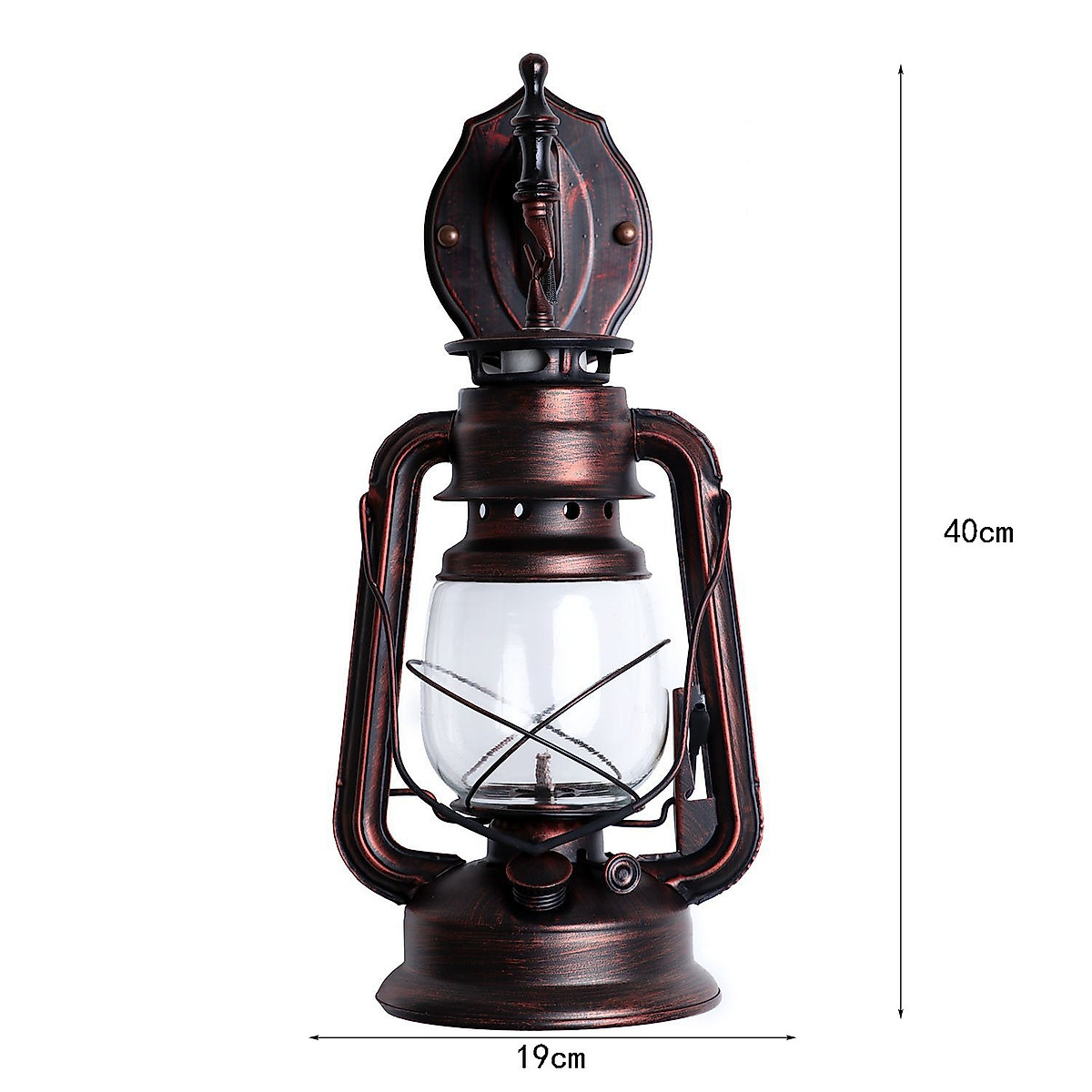 LIN XIAO HAO mayu Retro Lanterne Wall Lamp Purple Antique Horseshoe Personality Metal Creative Kerosene Lamp Corridor Staircase Lights