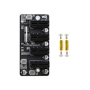 waveshare Extended 4-Ch PCIe Gen 2 ×1 Expander Stable Performance Driver-Free Plug & Play