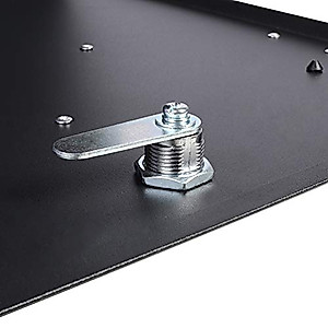 Large Mailbox Wall Mount with Lock, Decaller Modern Mailboxes for Outside, Black, 14.4" x 13" x 4.2"