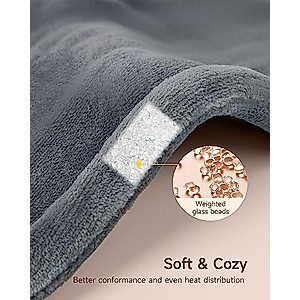 Heating Pad for Neck and Shoulder, Weighted Comfort for Neck Shoulder Pain Relief, 3 Heat Settings, Auto-Off, Gifts for Women, Men, Mom, Dad, Extra-Large 24x17"