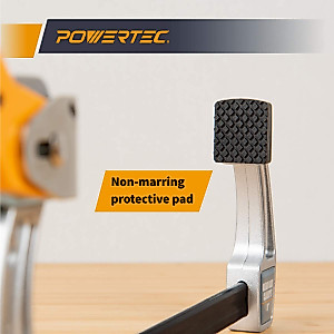 POWERTEC 71586 8-Inch Gear Bar Clamps for Woodworking, Quick Release with 600lb Clamping Capacity - 2 Pack
