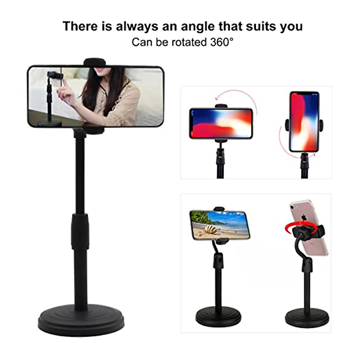 NA Slixune Adjustable Portable Desktop Phone Holder, a Must-Have Mobile Phone Tool for Lazy People