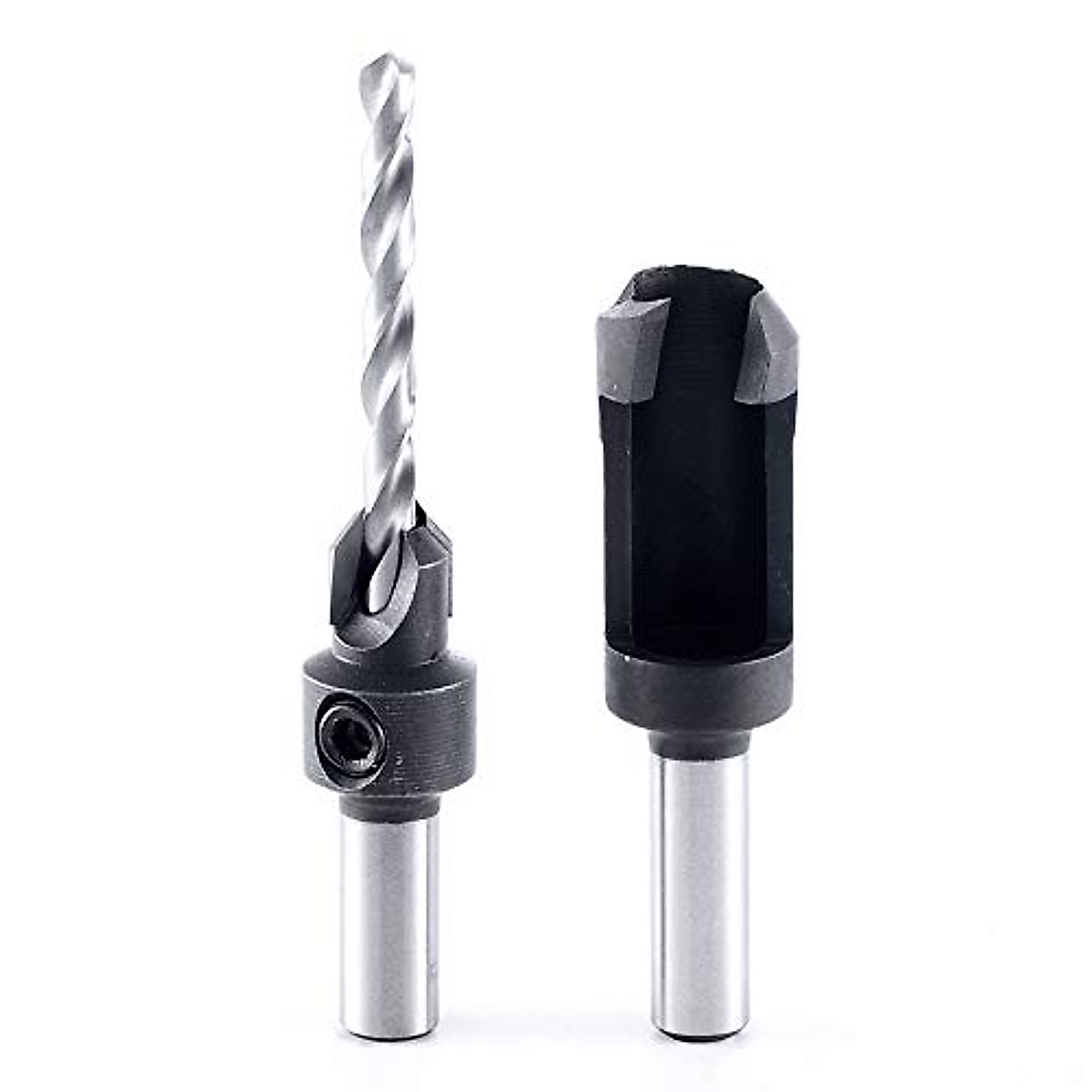 Amana Tool - PS-400 2Piece Carbide Tipped Countersink & Steel Plug Cutter Set 11/64 Dri
