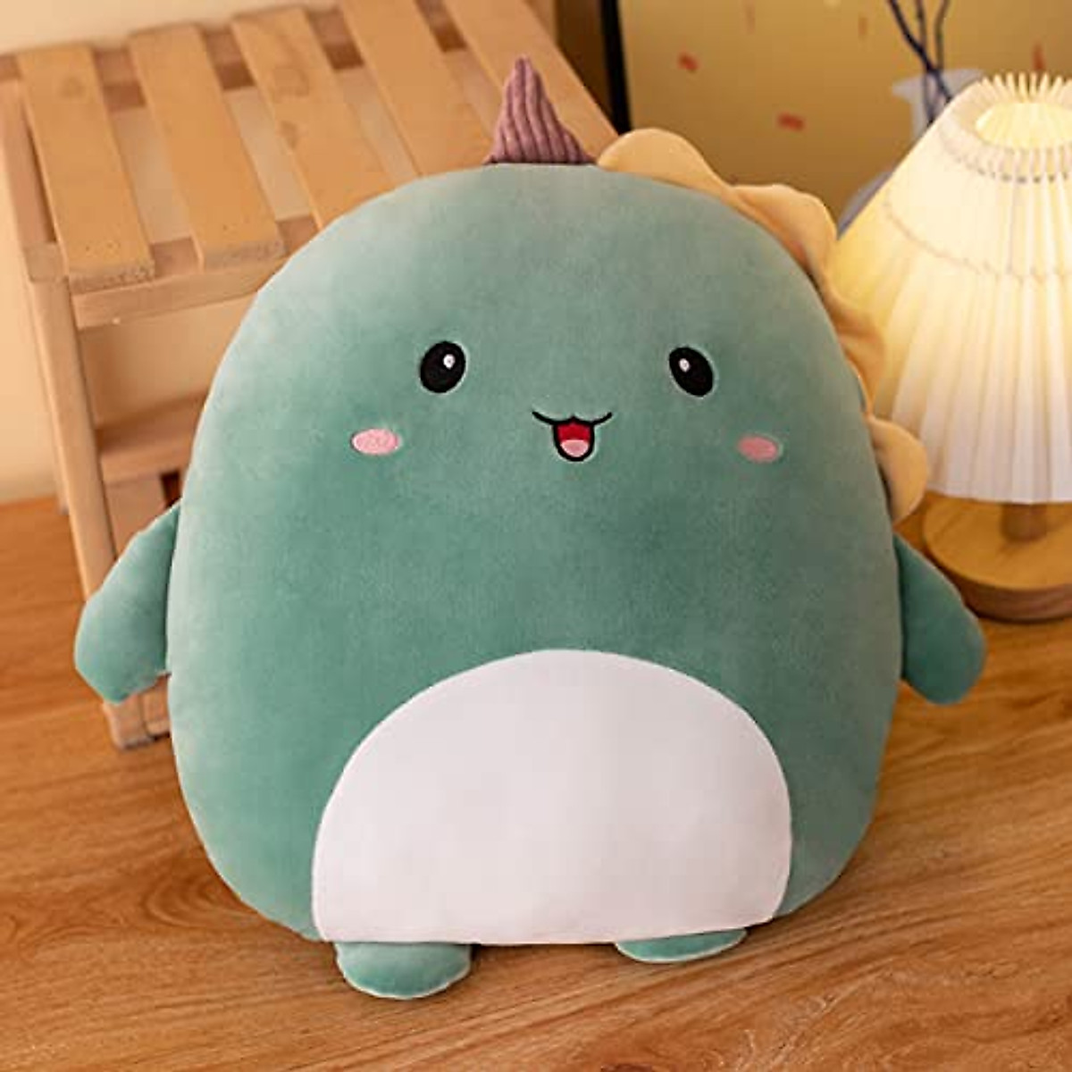 Grafingy Dinosaur Plush Pillow, 16 inch Stuffed Animal Toy Kawaii Dinosaur Plushies Throw Pillow Gifts for Room Decor Kids Birthday Valentine
