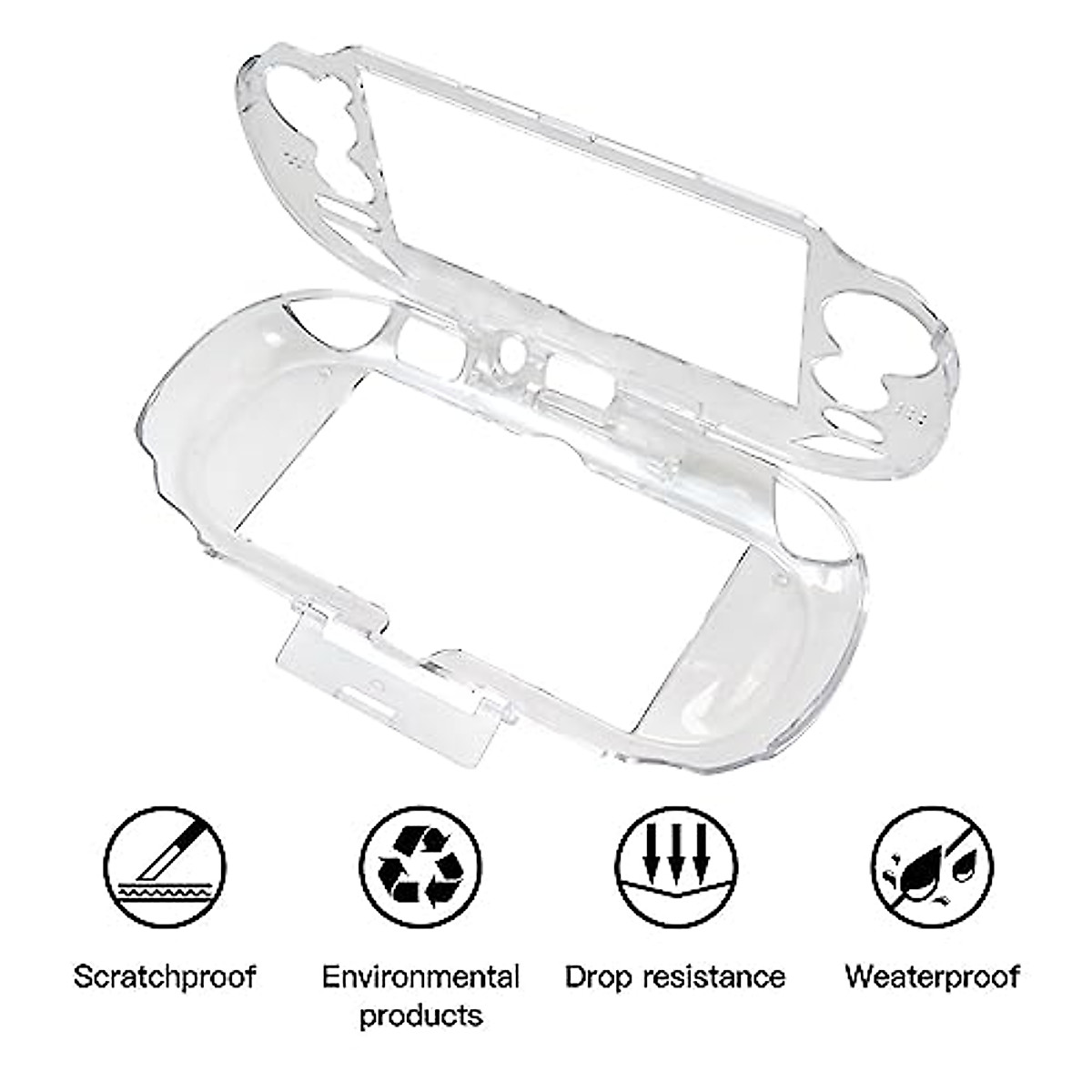Clear Crystal Protective Hard Shell with Fingerprint-Proof for Sony PS Playstation Vita