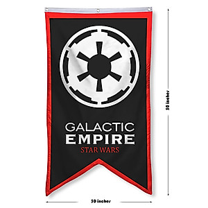 Bayyon The Galactic Empire Banner Flag 30x50 Inch Man Cave Home Office Bed Room Decor (Wars)