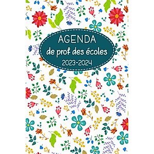 Agenda de prof des écoles 2023-2024: Organisateur Enseignant Semainier | Planifier et organiser l'année scolaire 2023-2024 | 2 Pages = 1 Semaine | 12 ... x 22.86 cm] | 175 Pages (French Edition)