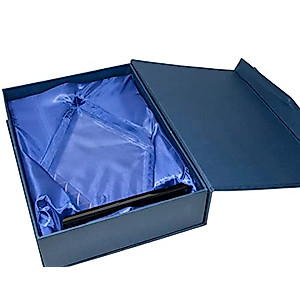 Ravanox Personalized 9" Blue Diamond Accent Engraved Glass Plaque Award with Text, Custom Engraved Glass Awards Plaques and Trophies for Teachers, Retirement, Employee Appreciation