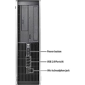 HP Elite Desktop Computer PC, 3.1 GHz, Intel Core i5, 16GB, RAM, 1TB HDD, New 22 inch LED Monitor, RGB Speaker and Keyboard Mouse, WiFi, Windows 10 Pro (Renewed)