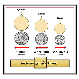 The Men's Jewelry Store (Unisex Jewelry) 14k Yellow Gold St. Matthew Pray for Us Medal Pendant (22X19MM)