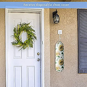 Plastic Bag Holder Trash Bags Organizer 2Pcs, Wall Mount Grocery Garbage Bag Storage Carrier Dispenser for Home Kitchen Decor