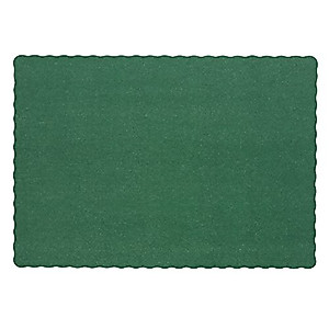Royal Dark Green Disposable Placemat 9.25 Inch x 13.25 Inch, Package of 1000