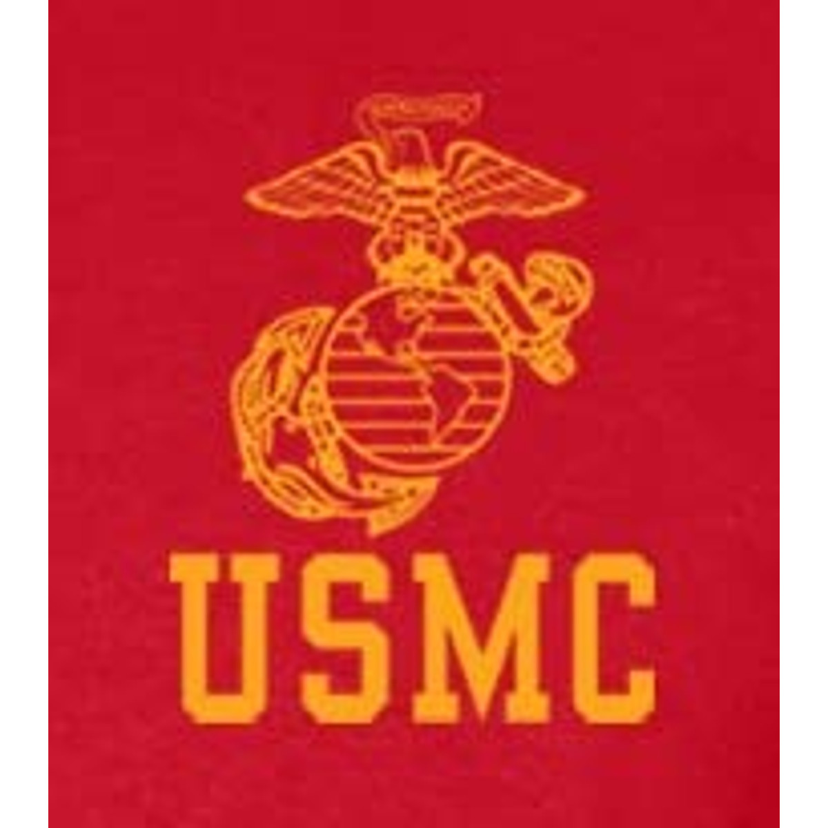 eMarine PX Eagle Globe and Anchor w/USMC Hooded Sweatshirt Red. Made in USA. Officially Licensed with The United States Marine Corps