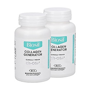 Biosil Collagen Generator - 60 Original Capsules, Pack of 2 - with Patented ch-OSA Complex - Generates & Protects Your Own Collagen - GMO Free - 60-Day Supply