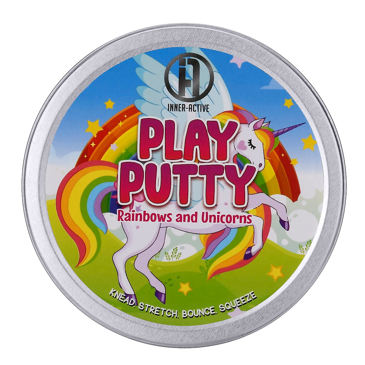 Play Putty Therapy Putty for Kids with Charms Rainbows and Unicorns Theraputty Medium Resistance, Fine Motor Skills and Hand Strength, Occupational Therapy Sensory Fidget Toy and Tool