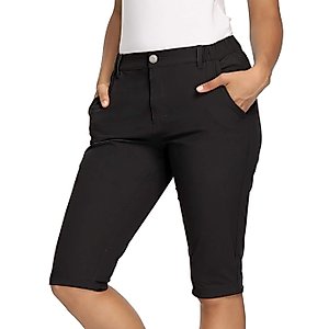 CQC Women's Outdoor Hiking Shorts - Lightweight Quick Dry Cargo Shorts,UPF 50+, Water Resistant,4 Pockets Black XXL