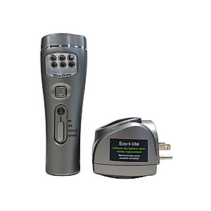 Capstone Lighting 4-in-1 Eco-I-Lite - Use as Emergency Flashlights, Night Light, Power Failure Light & Work Light - Rechargeable Flashlight Great for Hurricane Supplies, Black Outs, Power Failure