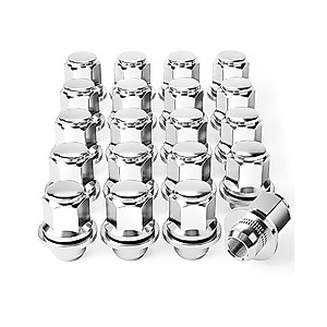 OMT M12x1.25 Lug Nuts, 12x1.25mm Wheel Lug Nuts Compatible with Infiniti Q70 Q45 Q50 G37 I30, Nissan 350Z 370Z 200SX, Subaru Forester BRZ Outback WRX Legacy, Mag Lug Nut with Washer, Set of 20