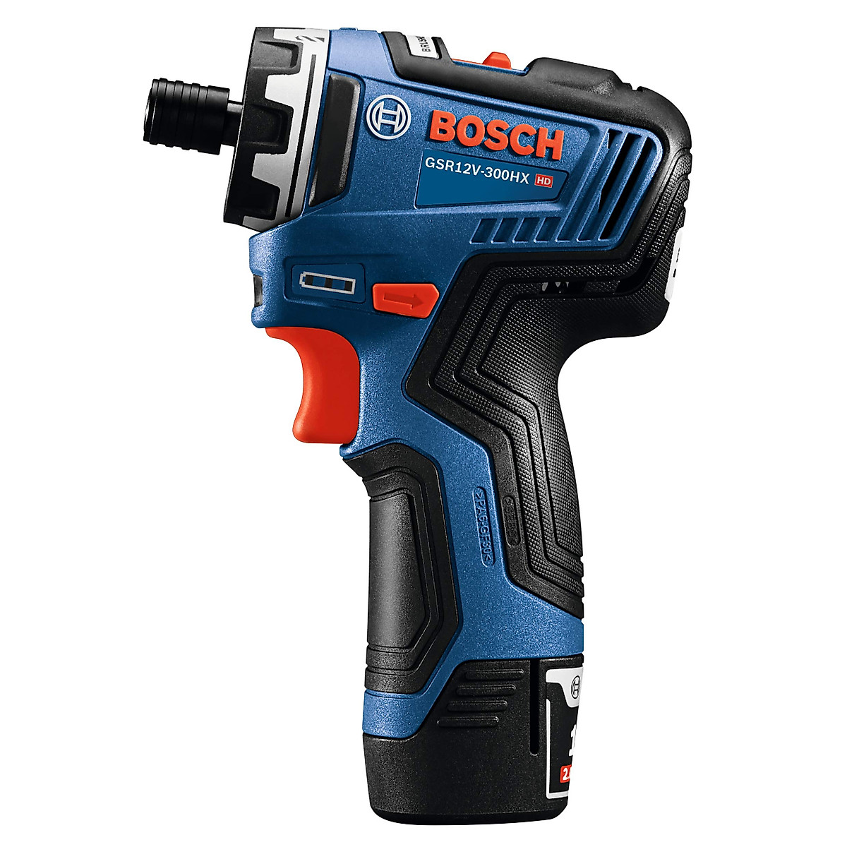 BOSCH GSR12V-300HXB22 12V Max Brushless 1/4 In. Hex Two-Speed Screwdriver Kit with (2) 2.0 Ah Batteries