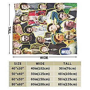 Blanket Evan Peters Soft and Comfortable Warm Fleece Blanket for Sofa, Office Bed car Camp Couch Cozy Plush Throw Blankets Beach Blankets