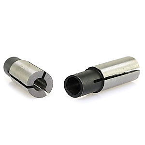 E-outstanding Collet Chuck Driver Adapter 2PCS 1/4" to 1/8" CNC Engraving Bit Router Converter for Engraving Machine Tool