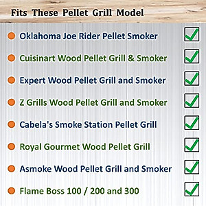 2-Pack Meat Probe Thermometer Compatible with Louisiana Grill/Cuisinart/Oklahoma Joe's Rider Wood Pellet Grill and Smoker