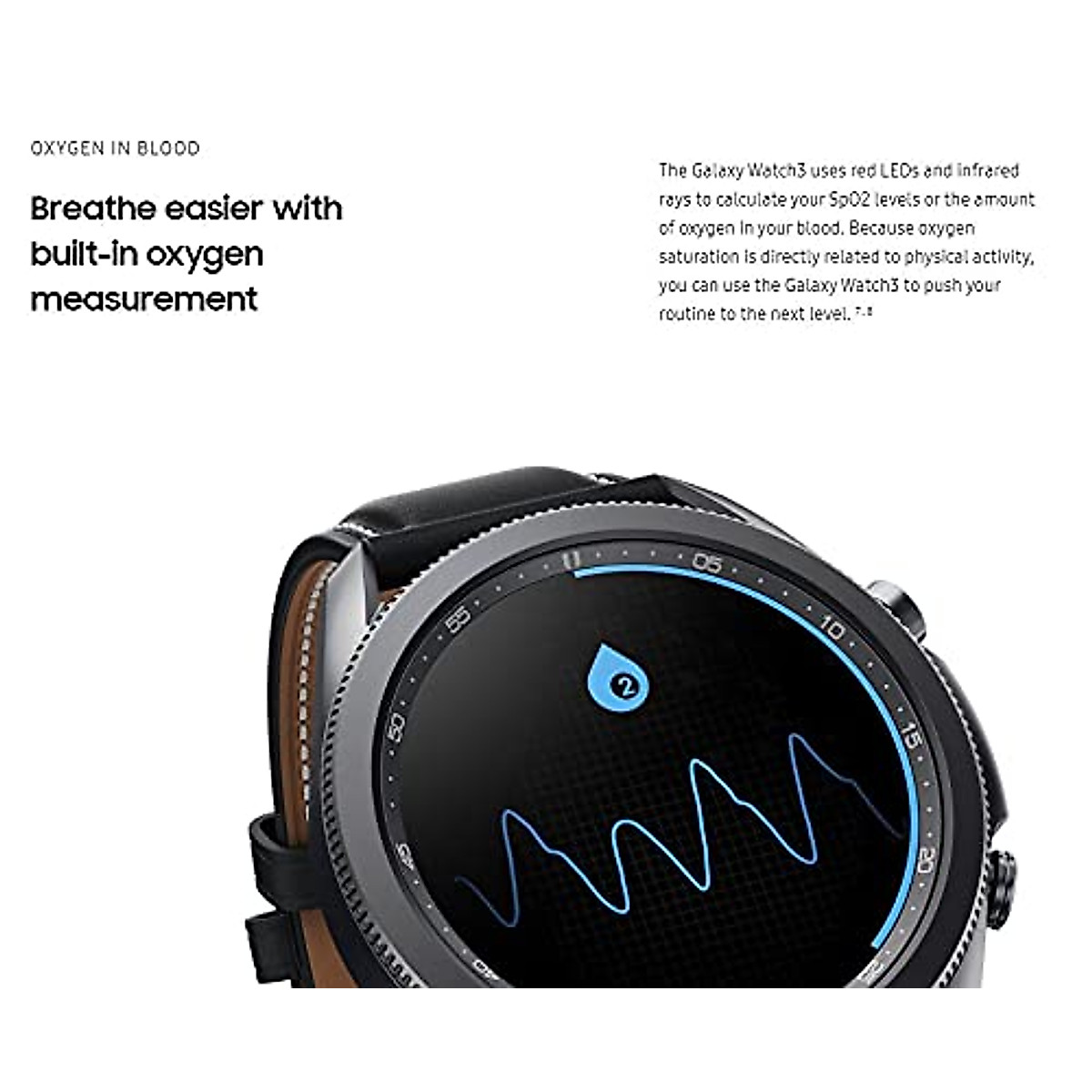 Samsung Galaxy Watch3 2020 Smartwatch (Bluetooth + Wi-Fi + GPS) International Model (Silver, 41mm) (Renewed)