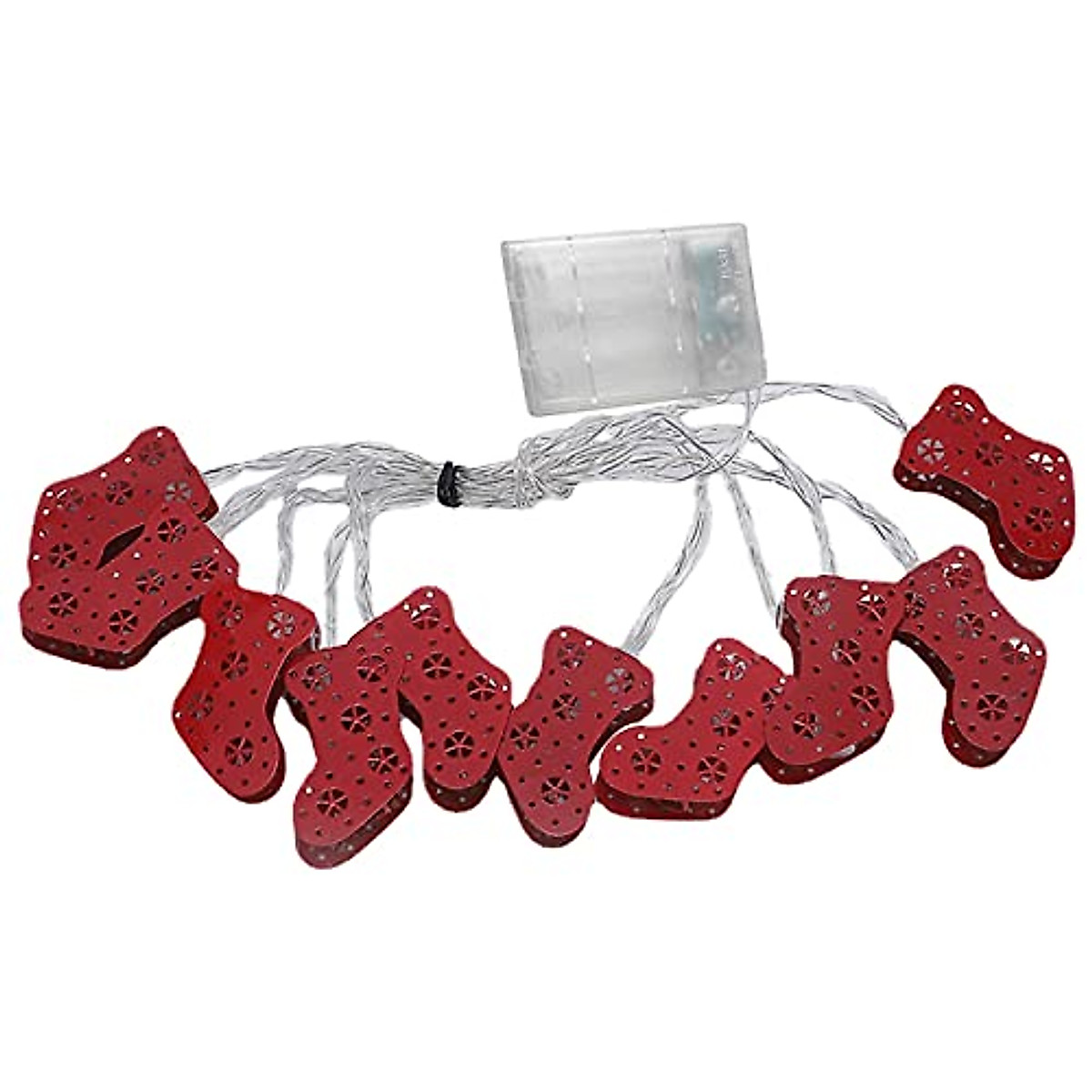 LED Silver Wire Fairy String Lights 6.56Ft 10LED Christmas String Lights Battery Box String Lights for Christmas Tree Room Bedroom Décor