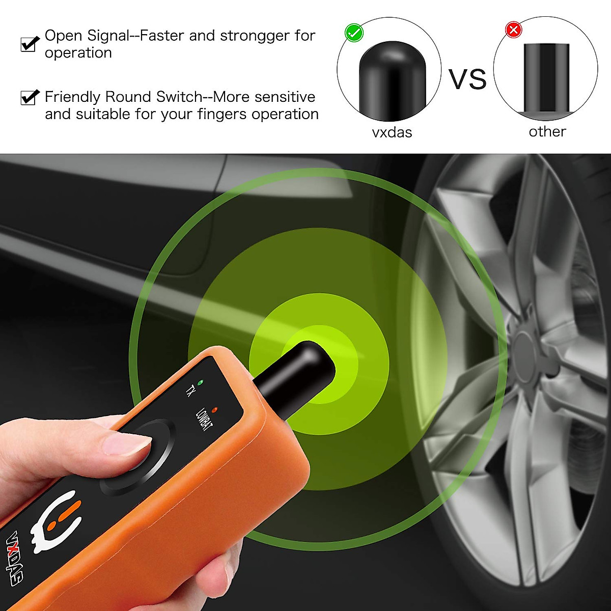 VXDAS GL50448 TPMS Relearn Tool Compatible for GM Chevy Tire Pressure Sensor Reset Activation Tool OEC-T5 for GM/Buick/Chevrolet/Cadillac/Nissan/Series Vehicles 2024 Edition