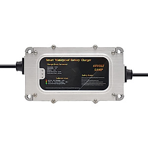 Generic 48 Volt 5 AMP Waterproof Golf Cart Battery Charger for Yamaha Golf Cart G14 G16 G19 G22 Drive with 2 Pin Plug Waterproof IP68