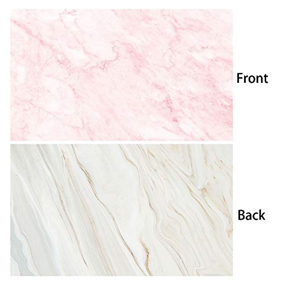 Flat Lay Marble Backdrops Set 3pcs 34x21inches/54x84cm Food Photography Photoshoot Background Double Sided Marble for Photo Studio Jewelry Tabletop Blogger Pictures Props, 6 Patterns
