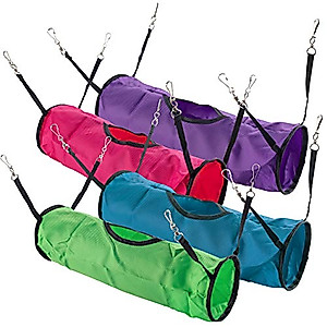 Kaytee Simple Sleeper Play Tunnel Pink, Purple, Blue, Green 15 Inches x 4.5 Inches