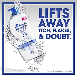 Head and Shoulders Classic Clean Anti-Dandruff 2 in 1 Shampoo and Conditioner, 32.1 fl oz