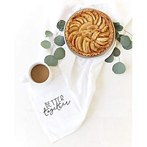 The Cotton & Canvas Co. Better Together Soft and Absorbent Kitchen Tea Towel, Flour Sack Towel and Dish Cloth