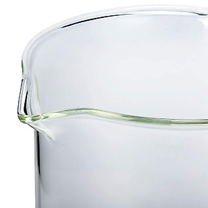 Ackers Boro3.3,Griffin Low Form Scientific Glass Beaker Set-25ml,50ml,100ml,200ml,250ml,400ml,500ml,1000 mL (Pack of 8) 丨4 Stirring Rods