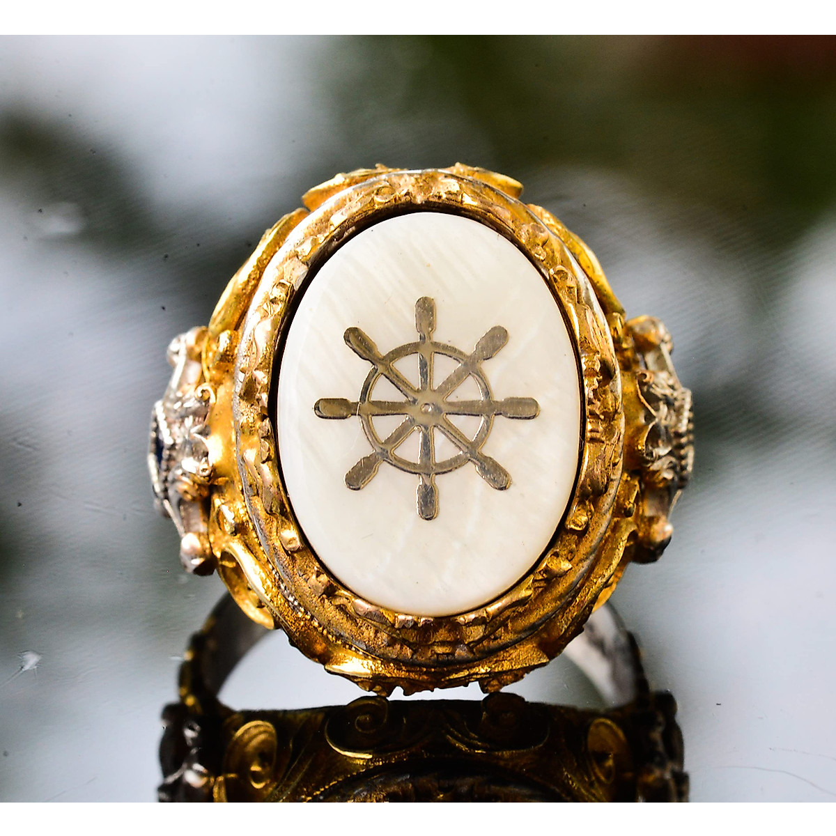 Sailor's Ring, Rudder Ring, Steering Wheel Ring, 925 Sterling Silver Ring